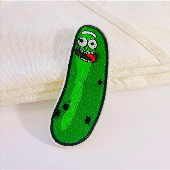 Art | Nwt Iron On Embroidered Patchrick And Mortypickle Rickcucumberlei ...